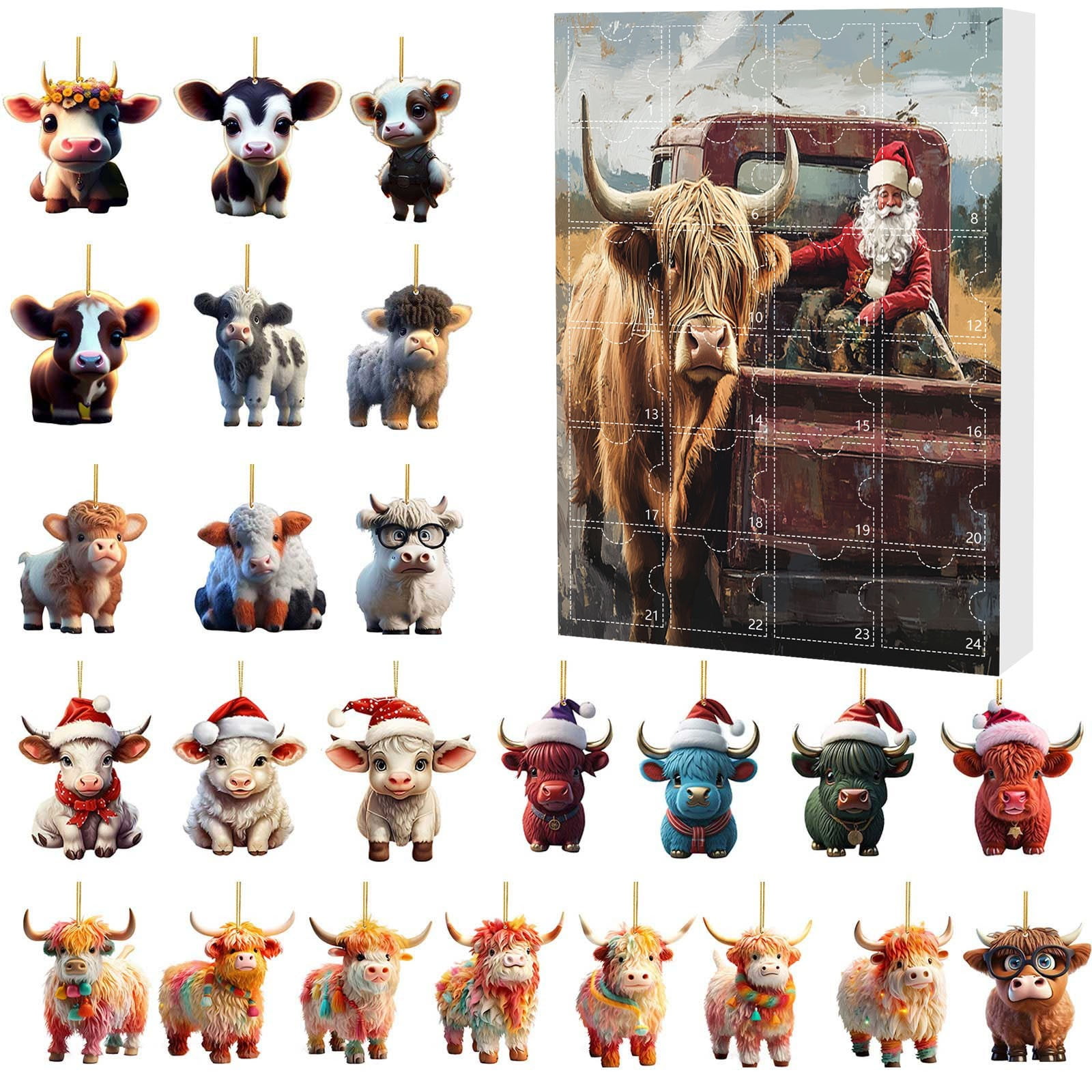 Click here for Egnmcr Calendars  Advent Calendars Hristmas Cow Ad... prices