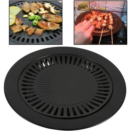 HEIBIN Barbecue Grill Pan - Korean Style Non-Stick Smokeless BBQ Grill ...