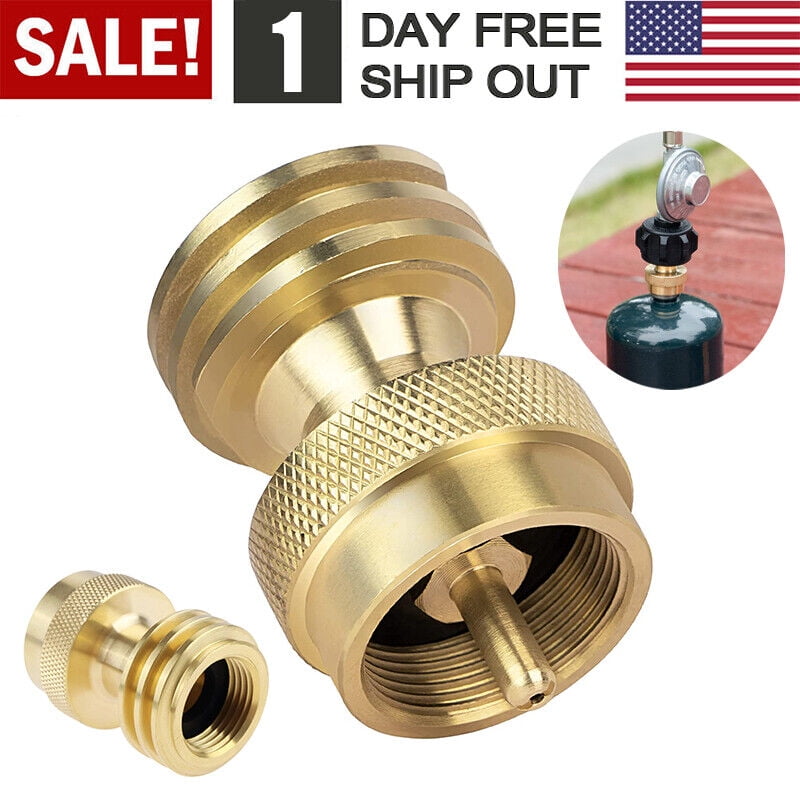 Solid Brass Steak Saver Propane Tank Adapter 1lb to 20lb Grill Bottle ...
