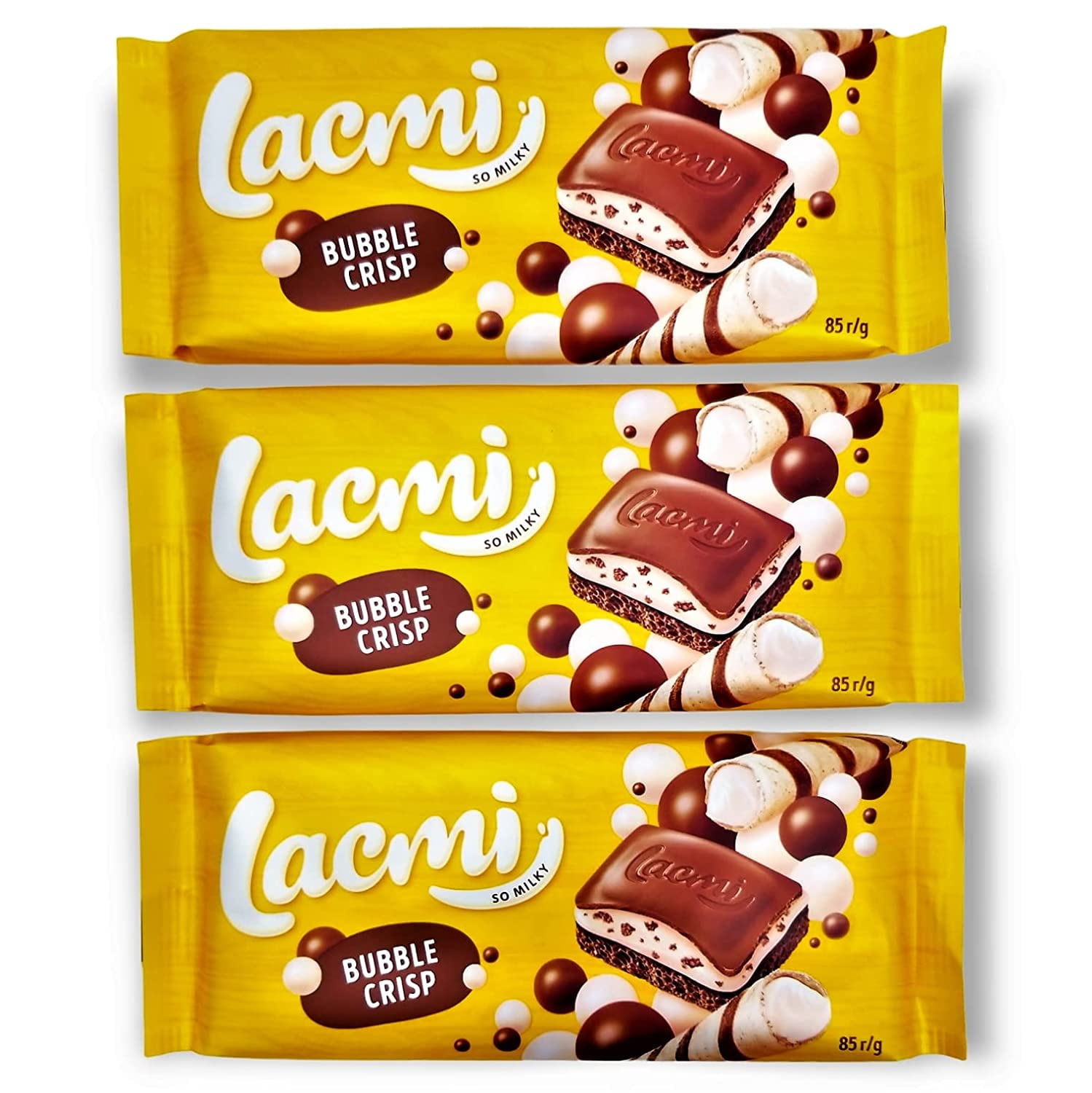 Roshen “Lacmi” Bubble Crisp, Aerated Milk Chocolate with Milk Filling ...