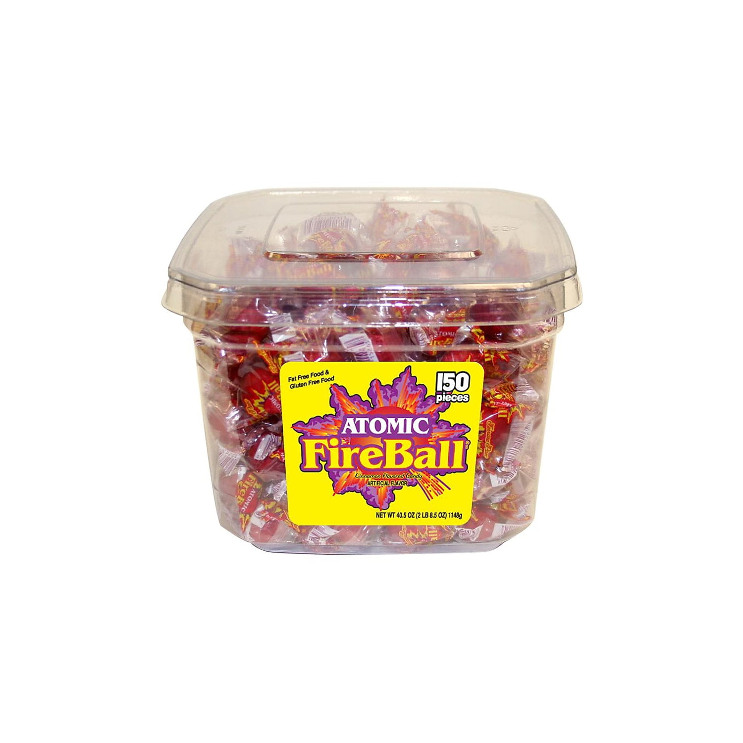 Atomic Fireball Gluten and Fat Free Hard Candy FER05205 - Walmart.com