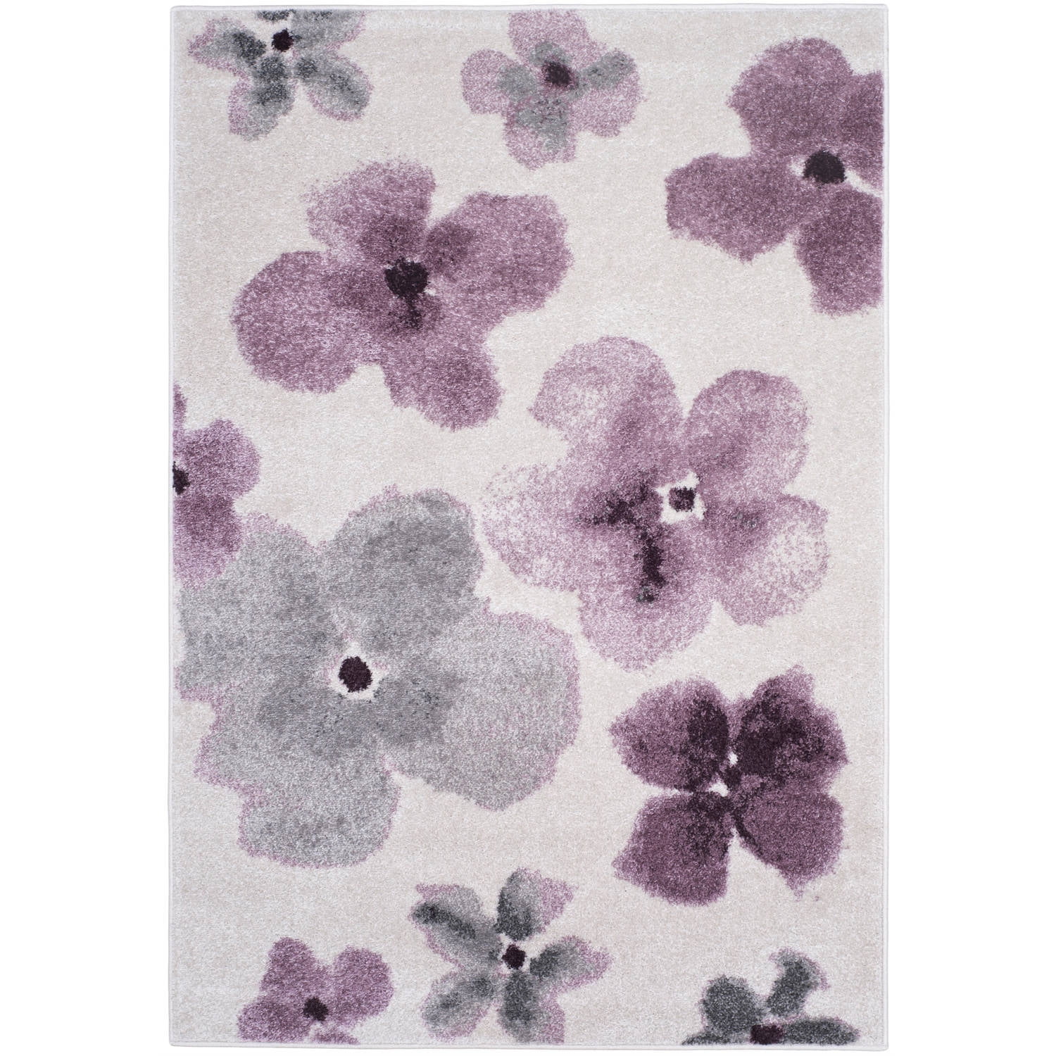 SAFAVIEH Adirondack Feride Floral Area Rug, Ivory/Purple, 3' x 5 ...