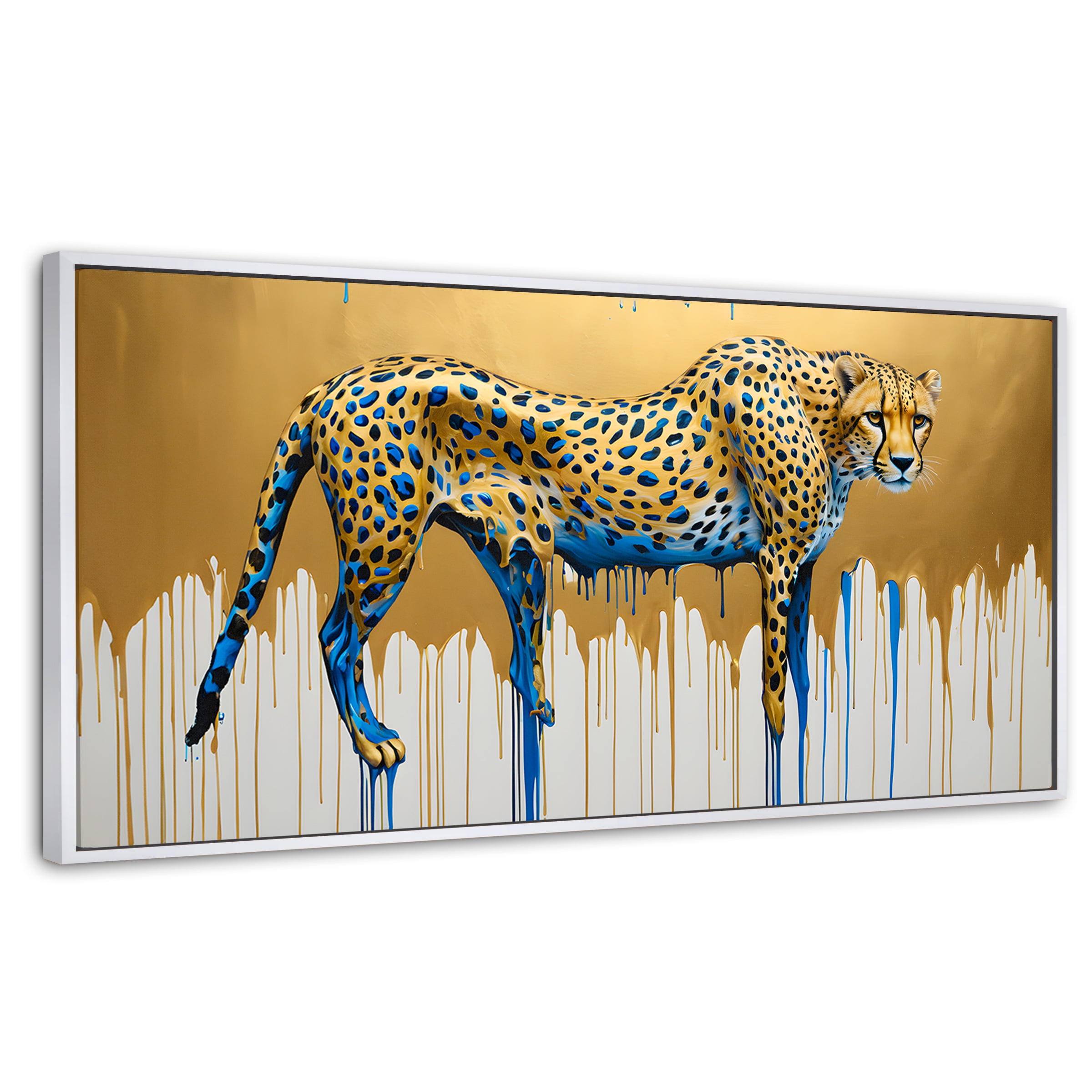 Cuadro Decorativo Marco Flotante Majestad Derretida 120x60 Canvas ...