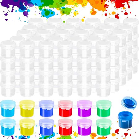 NETSENG200 Strips/ 1200 Pots Mini Paint Strips Empty Paint Cups Clear ...
