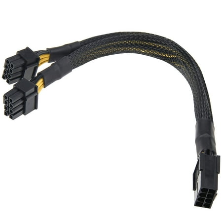 8 Pin to Dual 8 Pin PCIe Cable, GPU VGA PCIe 8 Pin Female to 2×8 Pin ...