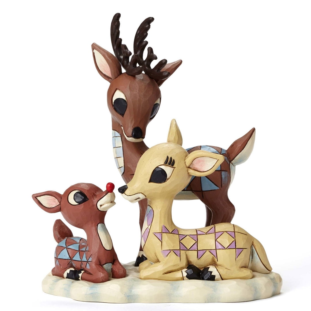 Jim Shore 4053071 Rudolph Red Nose Reindeer with Donner & Mother 2016 ...