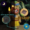Darware Outdoor Solar Garden Tiki Statues (Set of 3); Lawn & Yard Decor ...