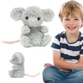 Jellycat Yummy Mouse, 5.91inches, Soft and Sweet in Textured Grey Fur ...