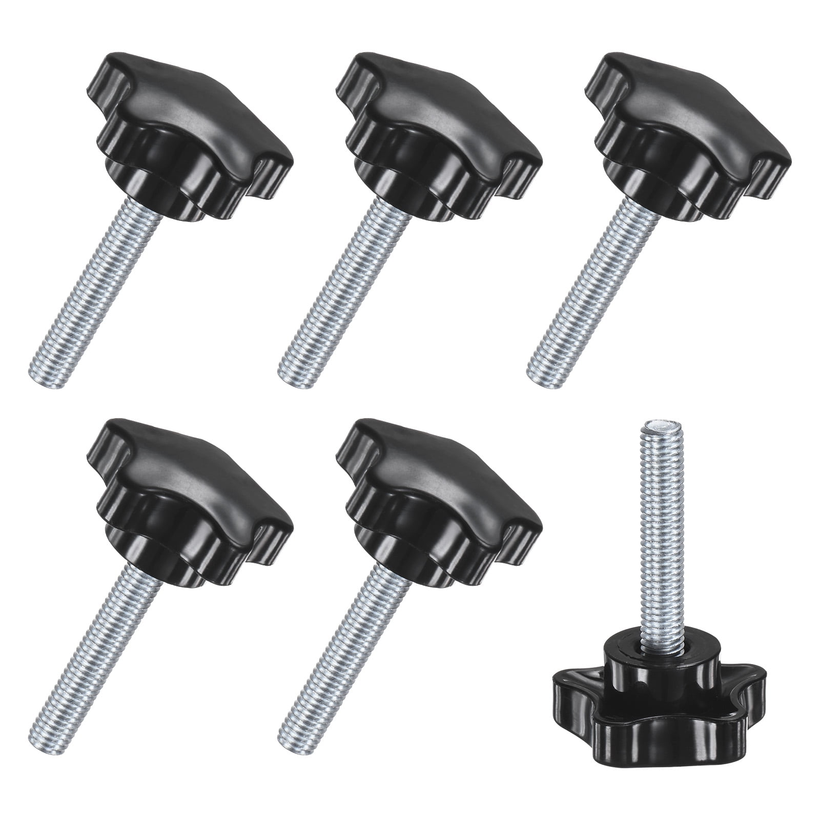 Uxcell 6-Pack Perillas de sujeción en estrella, tornillo de apriete ...