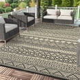 6 X 9 ft Plastic Black and Dark Brown Rectangular Beach Front Porches ...