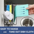 Sponge Holder for Kitchen Sink with Adhesive Hook , In-sink Sponge ...