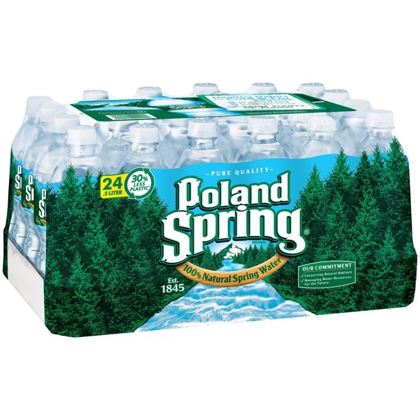 Poland Springs Bottled Water 16.9oz Bottles - Pack of 24 - Walmart.com ...