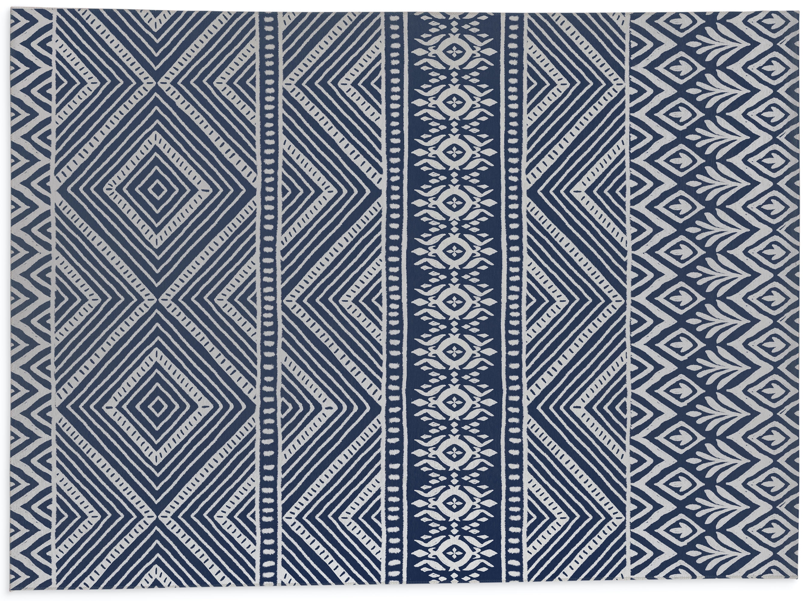 Scandi Ikat Navy Office Mat by Kavka Designs - Walmart.com