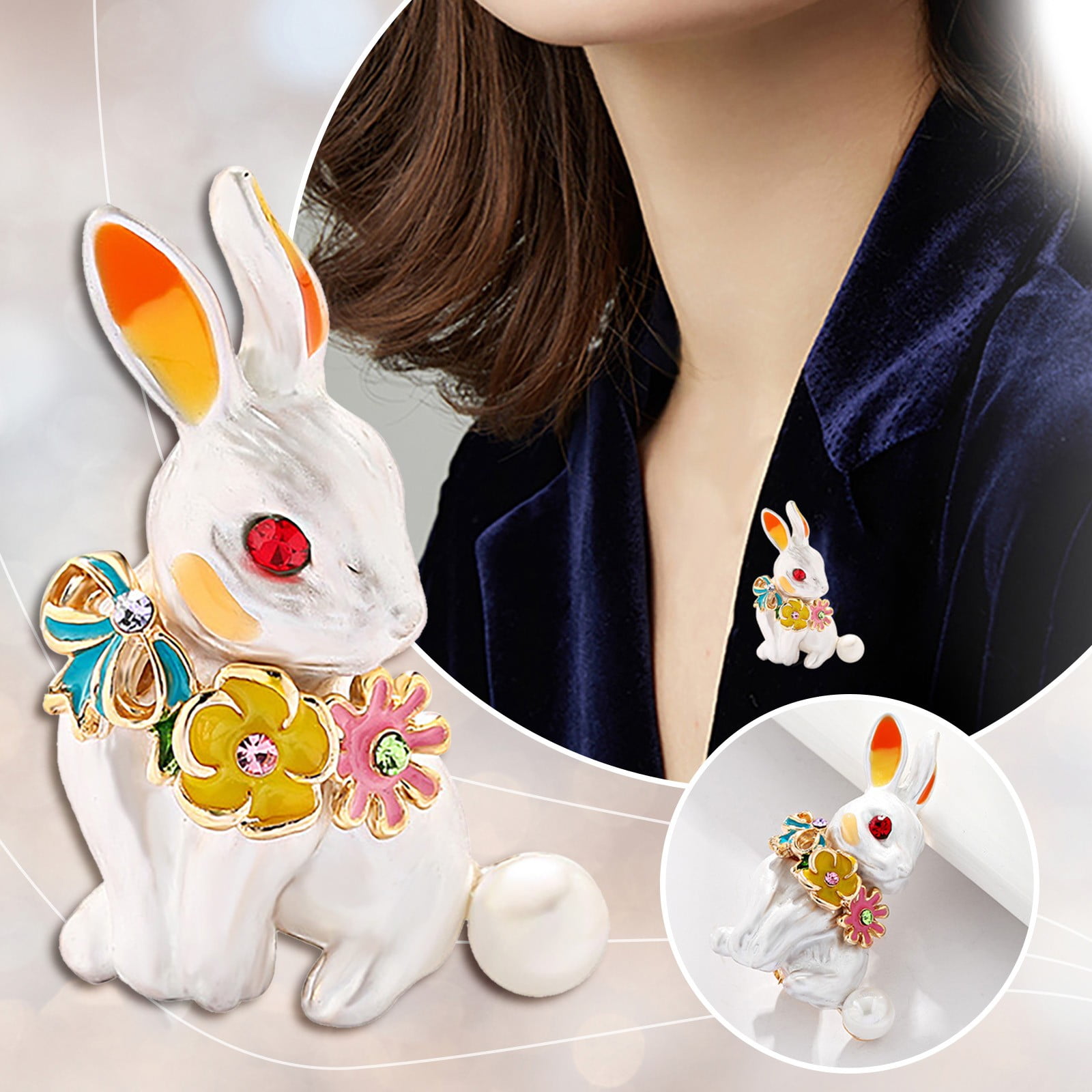 Click here for Hearth & Gear Rabbit Bunny Brooch Jackets Cloth De... prices