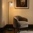 Oneach 66.5" Arc Floor Lamp with Foot Switch, Black Metal Standing Lamp ...