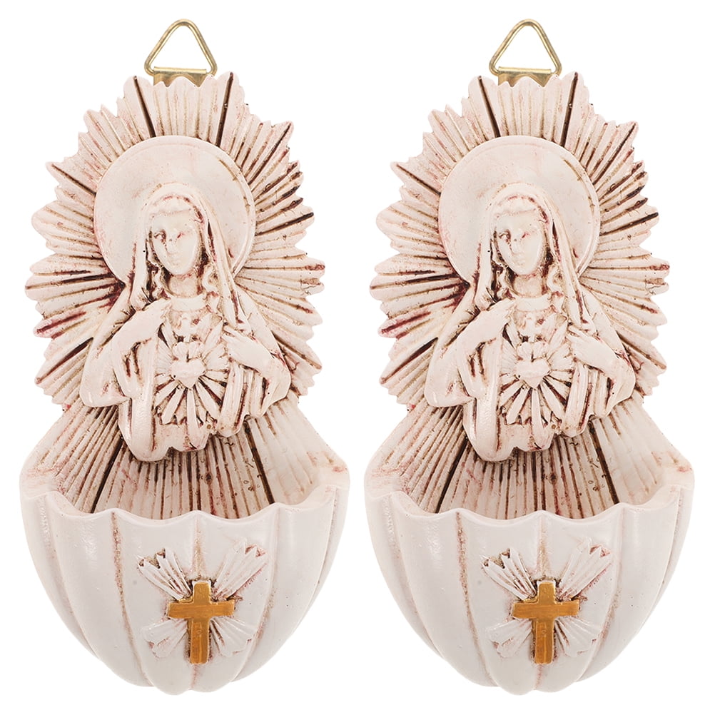 Click here for Etereauty 2pcs Holy Water Font Catholic Wall Hangi... prices