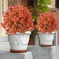 60-Branch Artificial Violet Ground Insert Stake, Realistic Faux Floral ...
