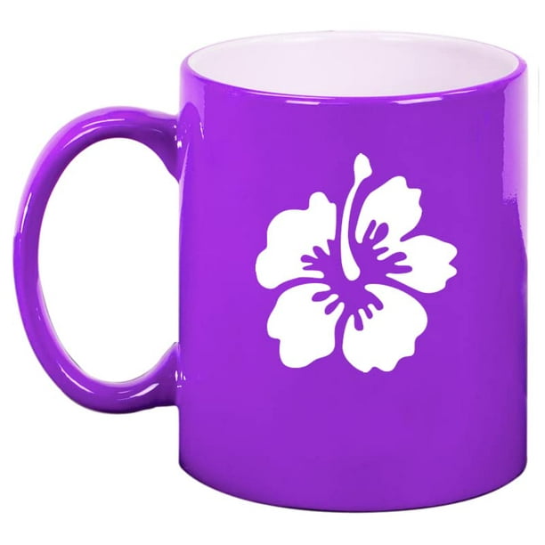 Hibiscus Flower Ceramic Coffee Mug Tea Cup T For Her Wife Sister