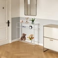 Acrylic Console Table, 3 Tier Entryway Table, Modern Sofa Table for ...
