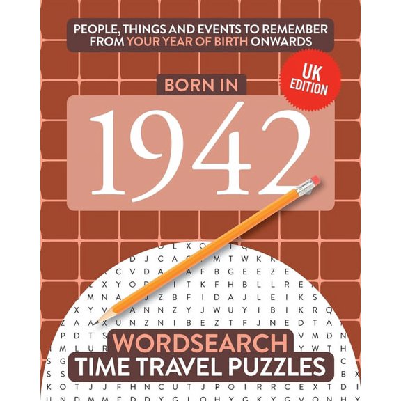 Time Travel Wordsearch Born in 1936: Your Life in Wordsearch Puzzles ...