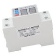 Over Under Voltage Protective Device DIN Rail Adjustable Dual Display ...