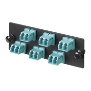 Panduit Opticom Fiber Adapter Panels - Patch Panel - Blue - 8 Ports ...