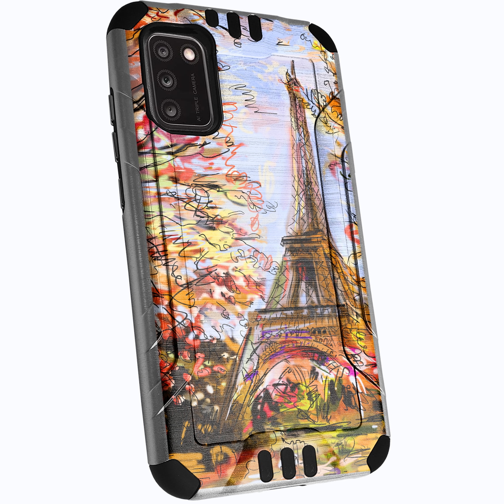 DALUX Silver Combat Phone Case Cover Compatible with Alcatel TCL A3X ...