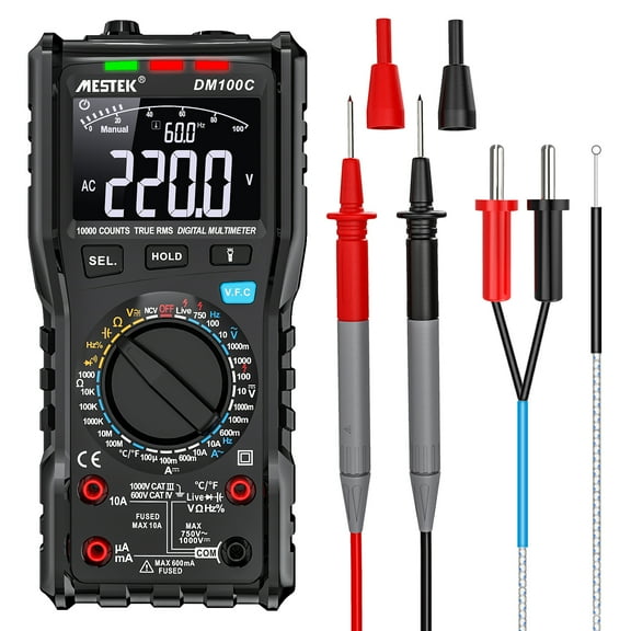 AstroAI 10000 Counts Digital Multimeter，TRMS Smart Tester, LCD Color ...