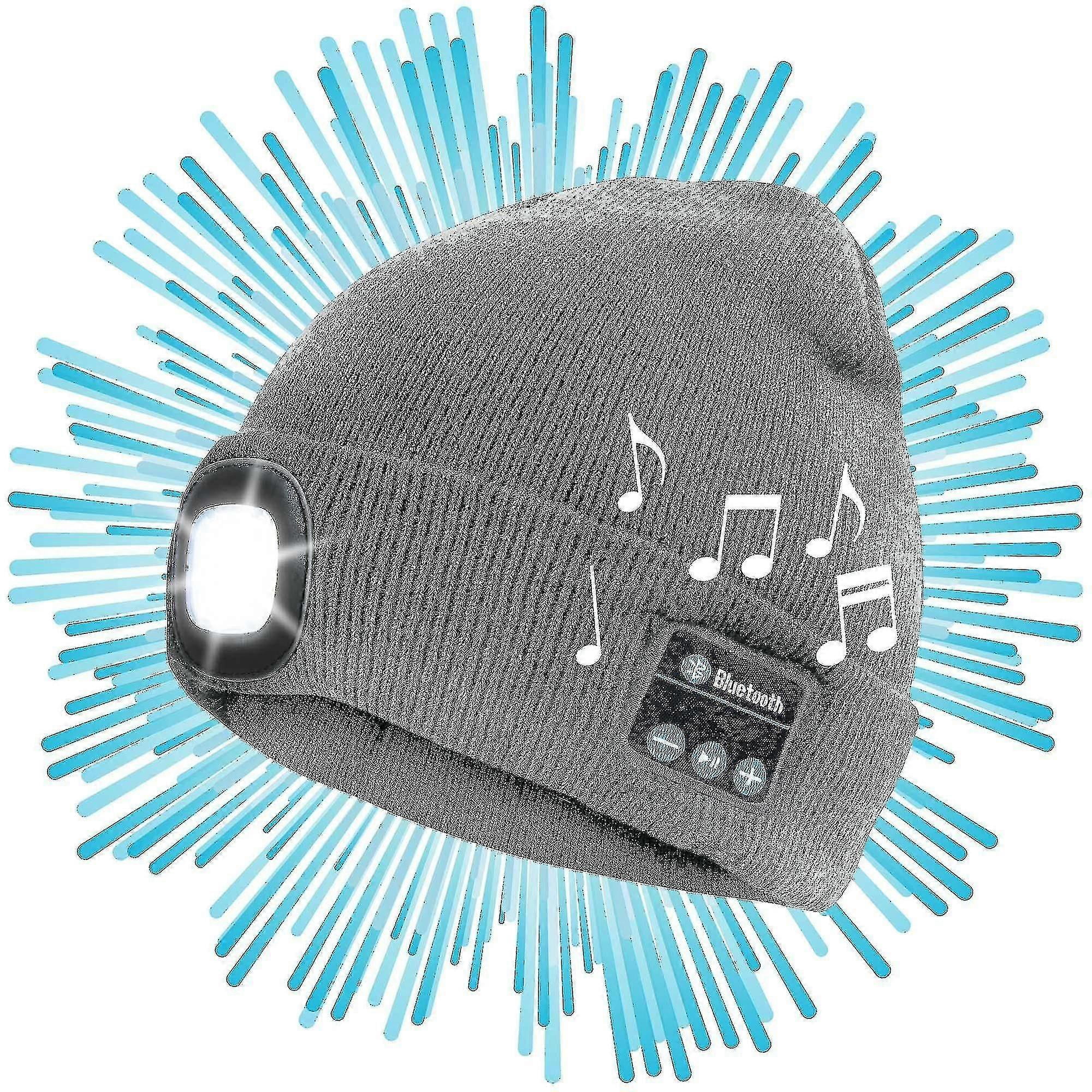 Gorro LED con Bluetooth, cálido, aislante, recargable, con altavoces ...