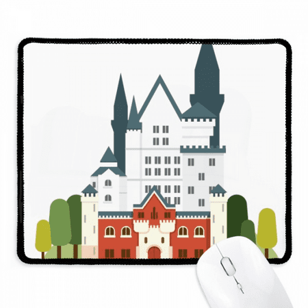 Germany New Swan Castle Architecture Mousepad Stitched Edge Mat Rubber ...