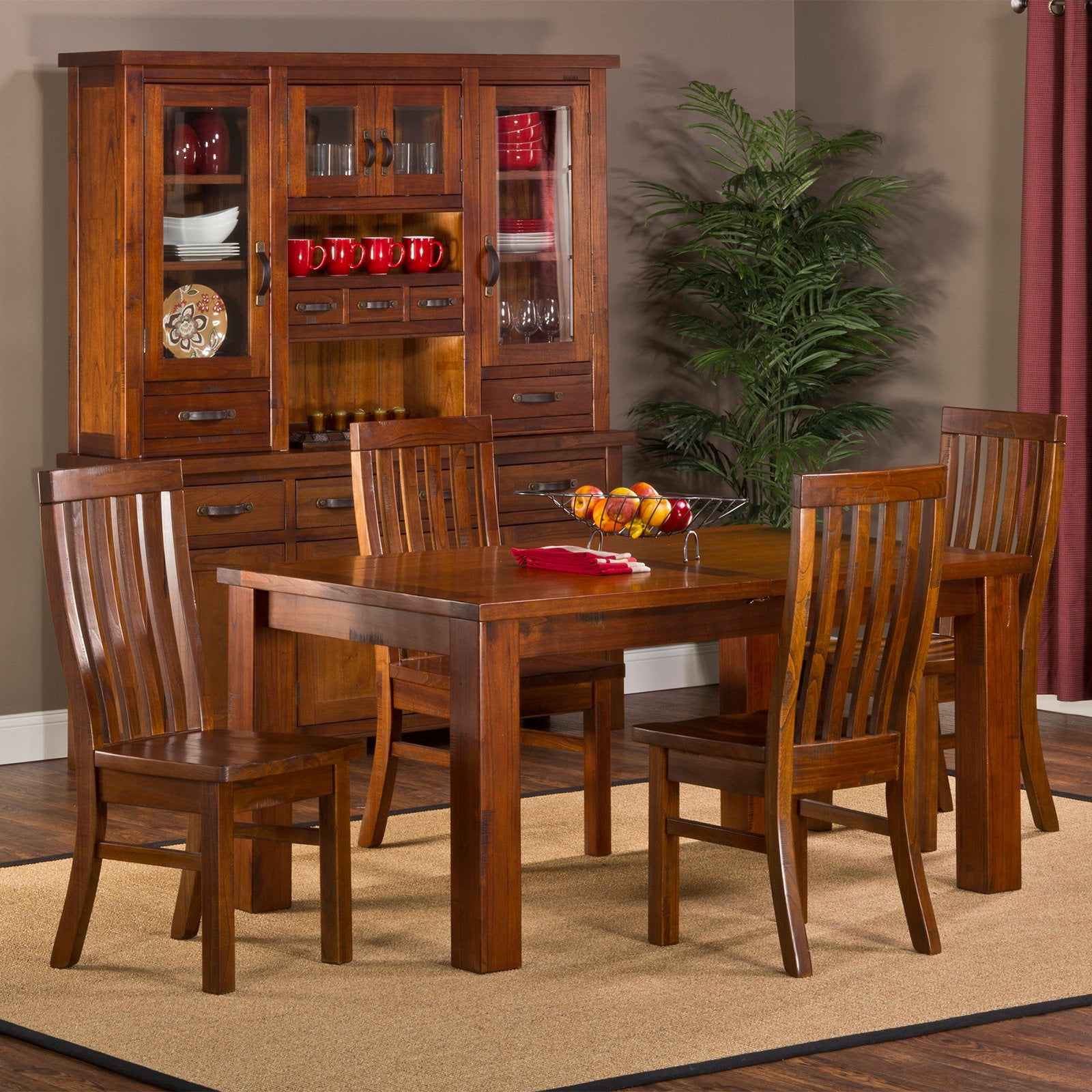 Hillsdale Outback 5-Piece Dining Set with Leaf - Distressed Chestnut ...