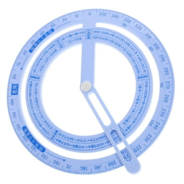 BE-TOOL 360 Degree Protractor Ruler Circle Measuring Tool for Drawing ...