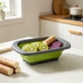Collapsible Colander Basket, Foldable Kitchen Strainer for Fruit ...