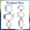 6Pcs 6 Styles Acrylic Jewelry Display Bases Square Clear 3~5.05x3~5 ...