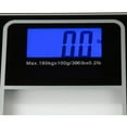 Bluestone Digital Glass Bathroom Scale with LCD Display, Black ...