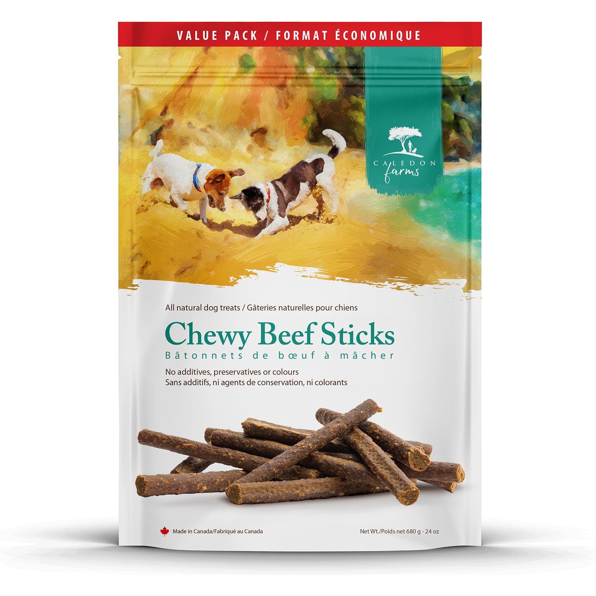 Click here for Pack Of 3 - Caledon Farms Chewy Beef Sticks Dog Tr... prices