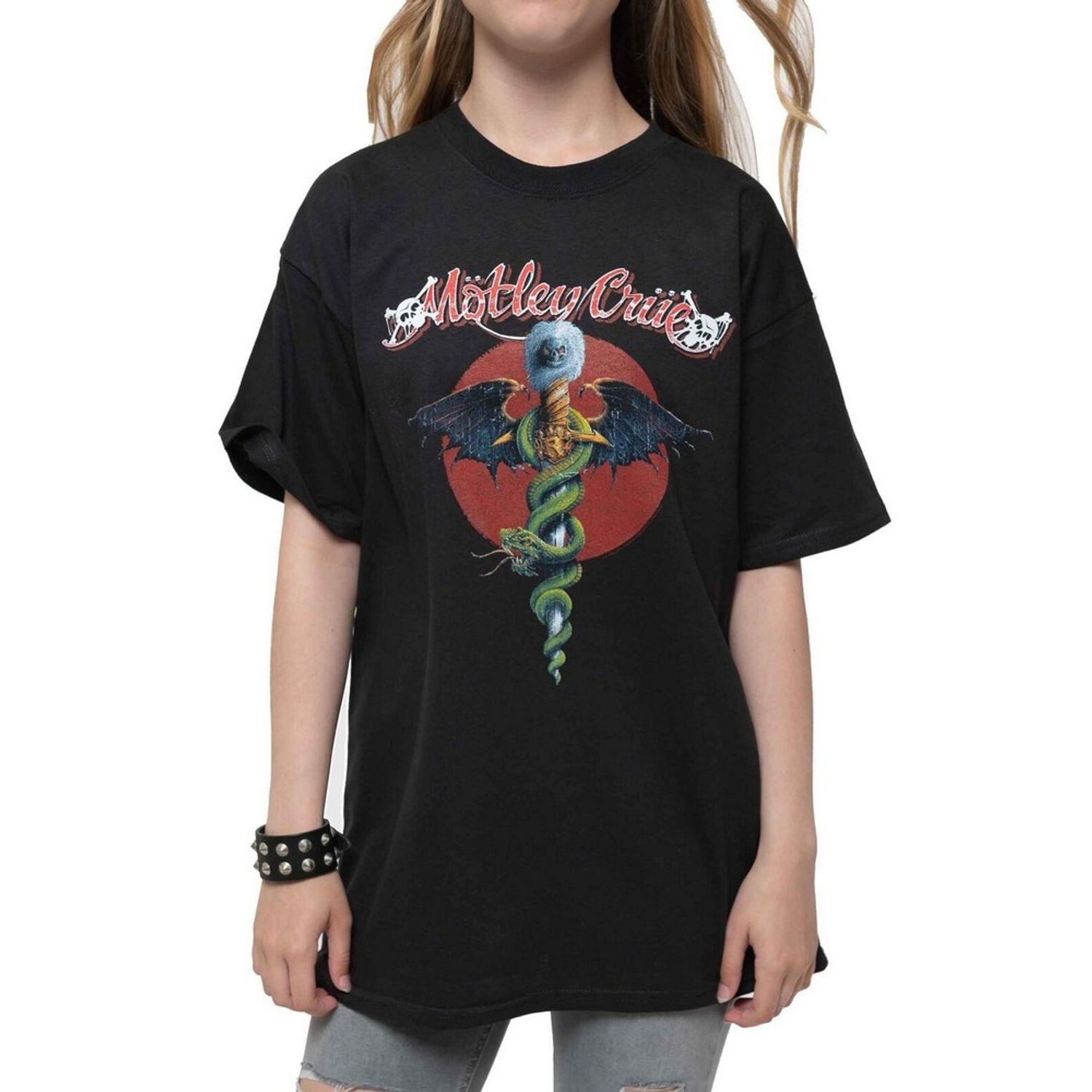 Click here for Motley Crue Boys/Girls Feelgood Circle T-Shirt 11-... prices