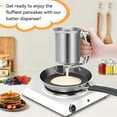 Sentryse Pancake Batter Dispenser, Stainless Steel, 800ML, Silicone ...