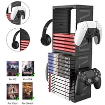 2-Tier Console Stand with Organizer for Headset, Compatible with ...