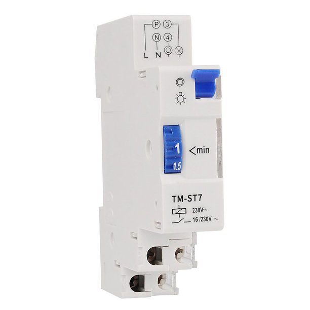 MAIF 230V AC 7 Minutes Mechanical Timer 18mm Single Module Din Rail ...