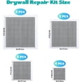 16 count Drywall Repair Kit, 2/4/6/8in Self-Adhesive Drywall Patch Kit ...
