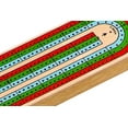 3 Color Track Cribbage Board with Storage Compartment, Multicolored ...