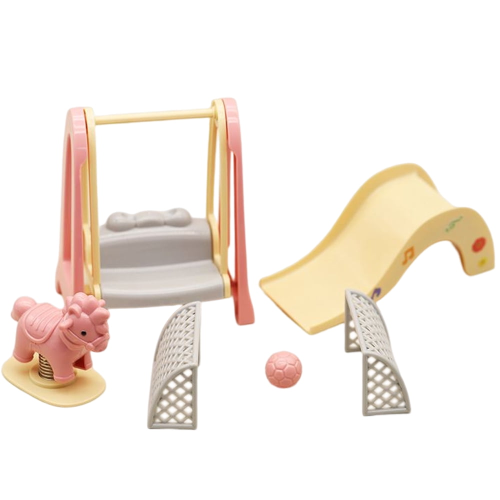 FUNNYFAIRYE 1/12 Scale Mini Slide Amusement Park for Dolls House ...