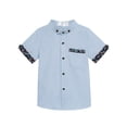 Bmisegm Boys Button up Shirt Summer Short Sleeve Casual Button down Top ...