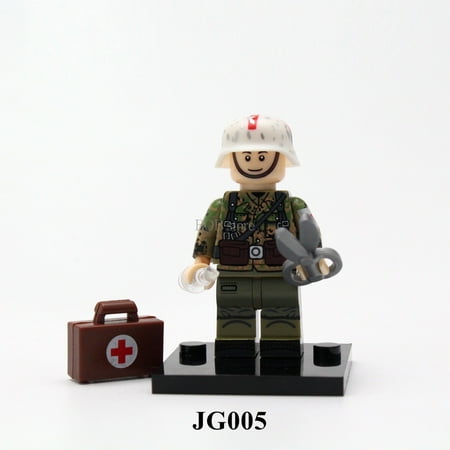 Gprince Lego Minifigures Jg005 Wwii German Minifigures Medical Soldier ...