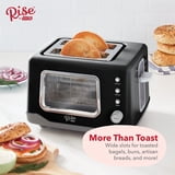 Rise by Dash 2-Slice Toaster, See Through Window, Defrost, Reheat ...