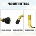 5pcs Auto Tire Valve Air Tyre PVR70 Valve Stem Bent 90 Degree Angled Snap in Rubber Base for ...