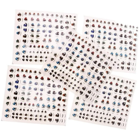 KSCD 5 Sets Water Stickers Eyes Water Decals for Doll Clay Craft Making ...