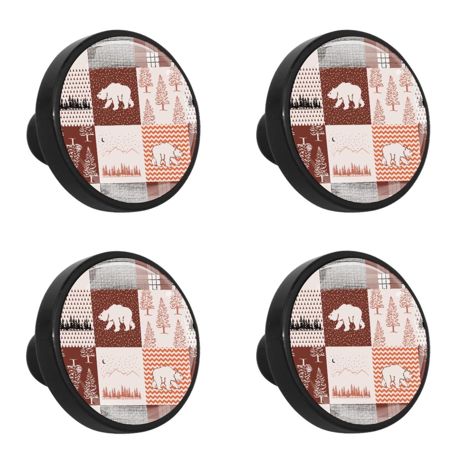 4 Pcs Polar Bear Knobs for Kitchen Cabinet Cupboard Dresser Bookcase ...