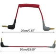 20cm - 50cm Adjustable TRS to TRRS Microphone Cable Replacement Spring ...